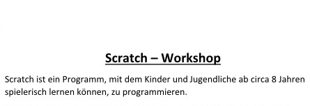 Scratch Workshop - SchuPs