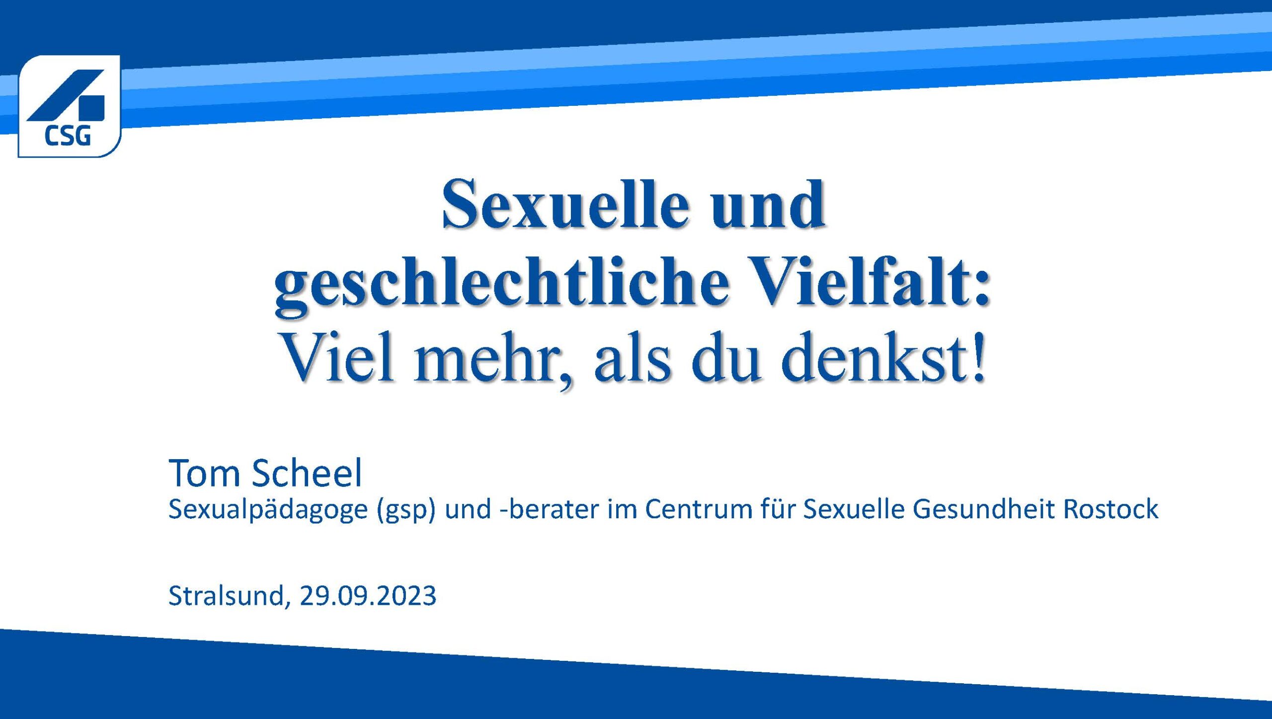 Sexuelle und Geschlechtliche Vielfalt - SchuPs 2023 - SchuPs